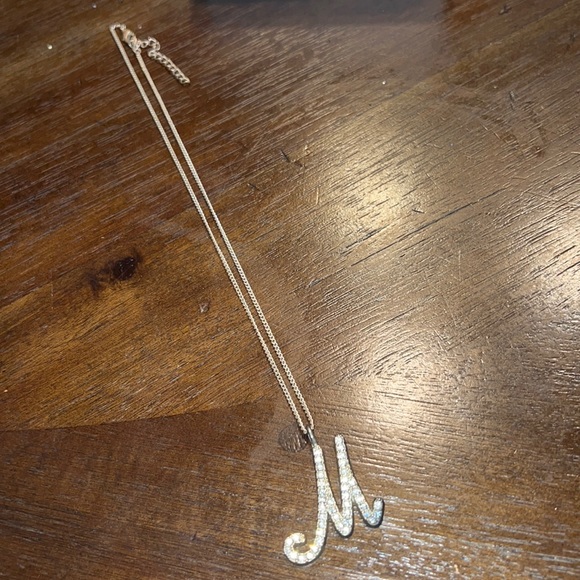 Jewelry | Diamond M Necklace | Poshmark